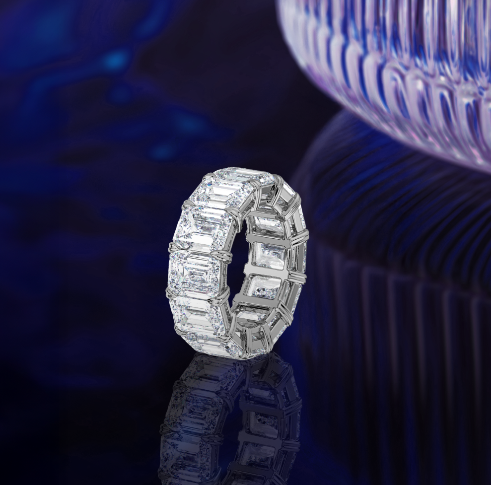 Emerald-Cut Diamond Stud Earrings – Iris